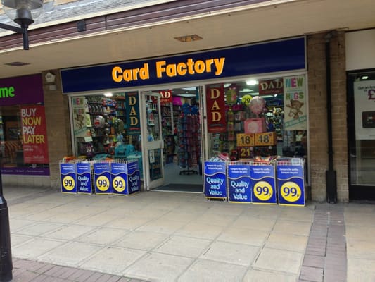 THE CARD FACTORY - 44 The Princess of Wales Precinct, Dewsbury, West ...