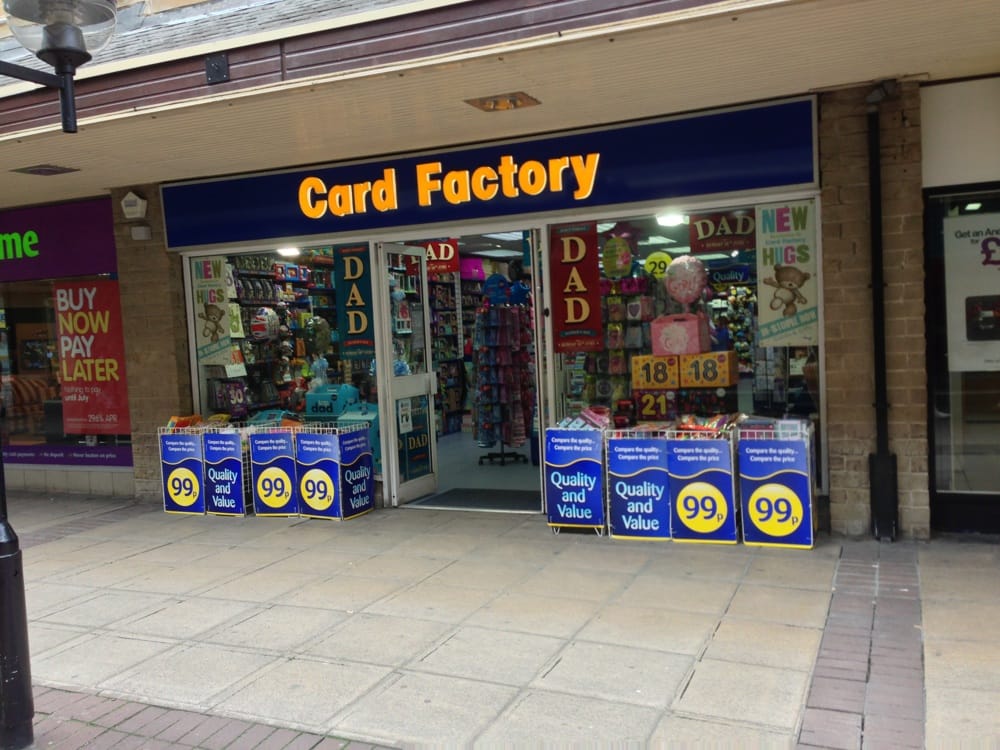 THE CARD FACTORY - 44 The Princess of Wales Precinct, Dewsbury, West ...