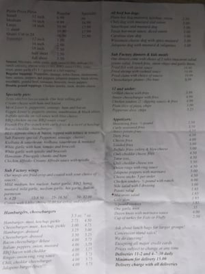 THE SUB FACTORY - Updated September 2024 - 15 Reviews - 2128 Owego Rd ...