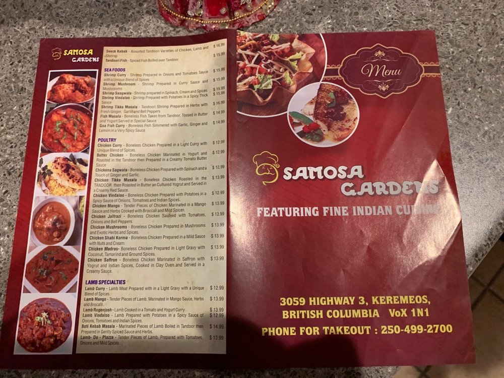 SAMOSA GARDENS - 3059 BC-3, Keremeos, British Columbia - Middle Eastern ...