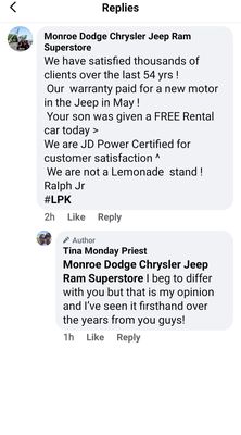 MONROE CHRYSLER DODGE JEEP RAM SUPERSTORE - SALES - Updated January ...