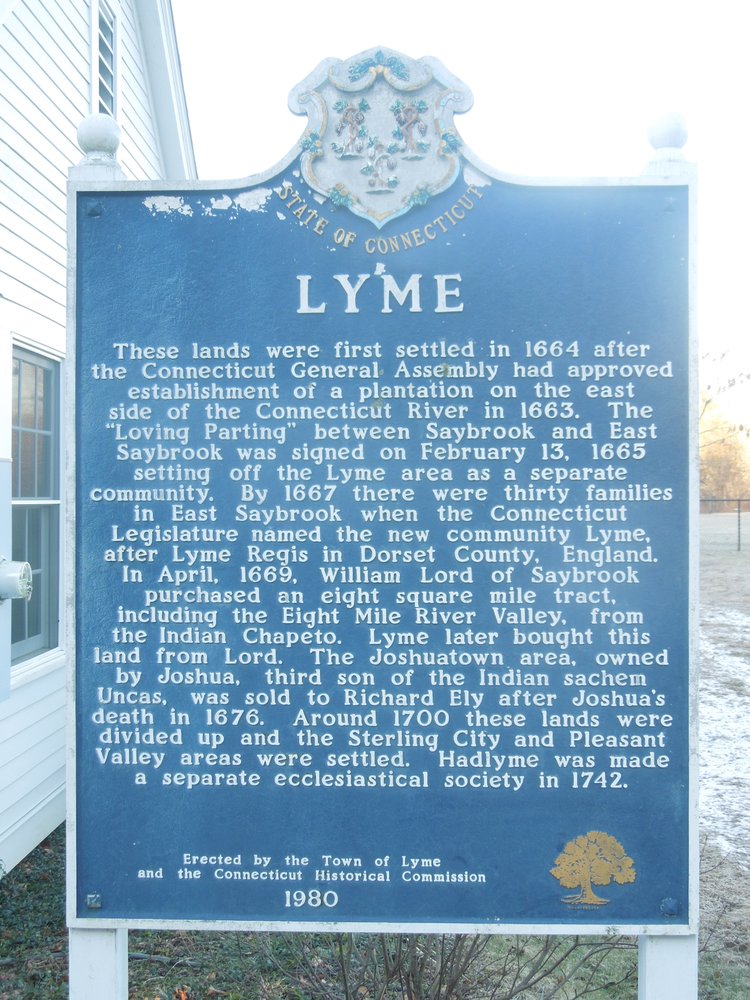 LYME HISTORICAL MARKER - Lyme Town Hall 480 Hamburg Rd, Lyme ...