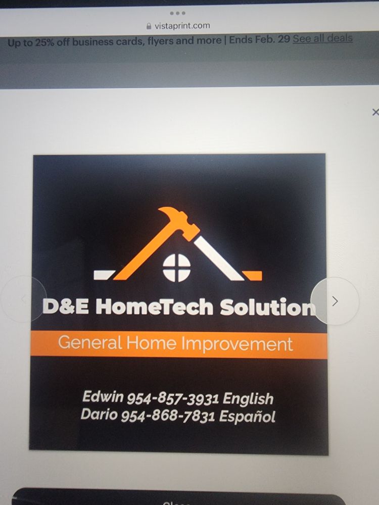 D&E HOMETECH SOLUTION - Miami, Florida - General Contractors - Phone Number - Yelp