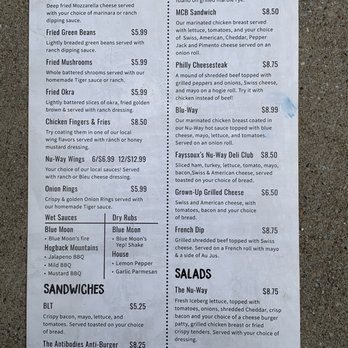 Nuway menu store