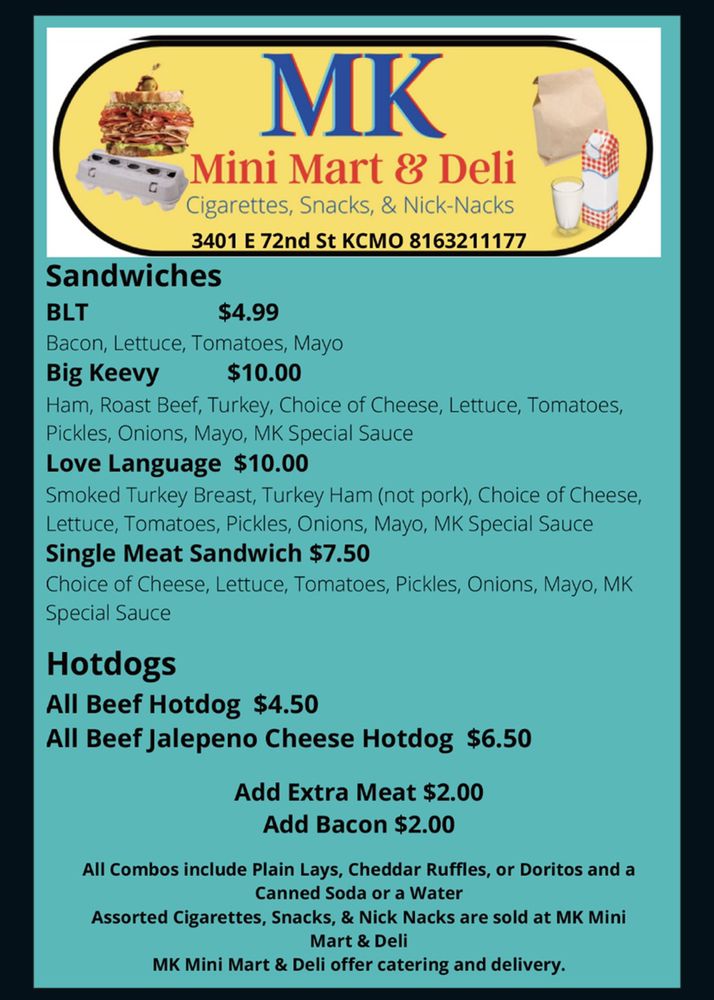 MK MINI MART & DELI - Updated January 2026 - 3401 E 72nd St, Kansas ...