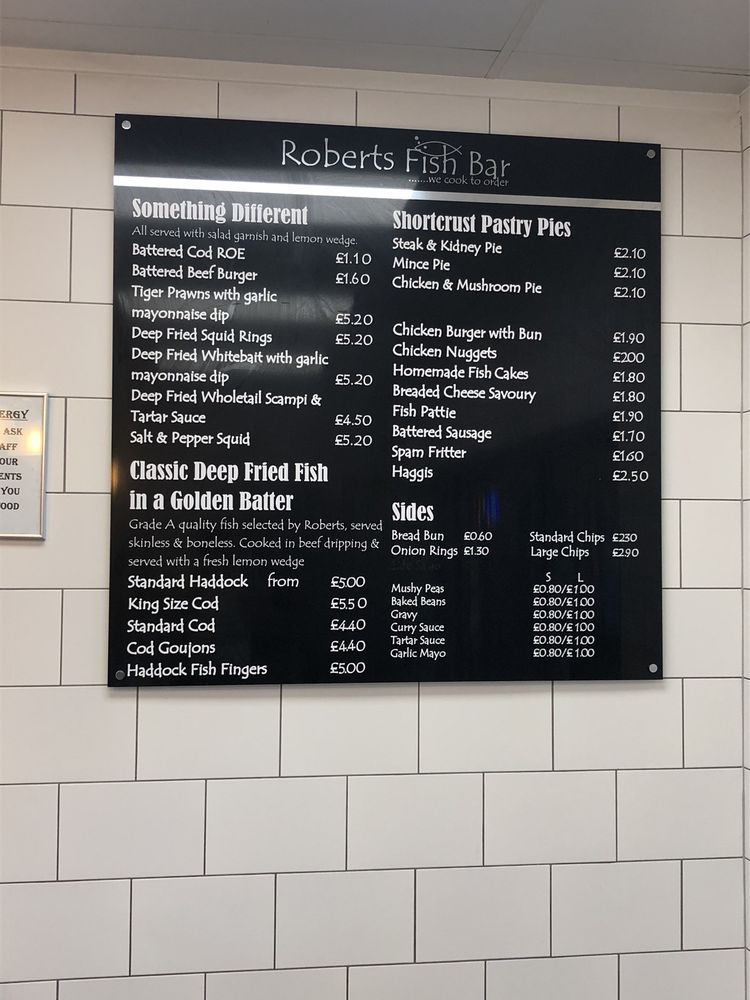 ROBERTS FISH BAR - Updated July 2024 - Thornaby, Stockton-on-Tees ...