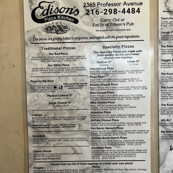 EDISON’S PIZZA KITCHEN - Updated January 2026 - 137 Photos & 282 ...