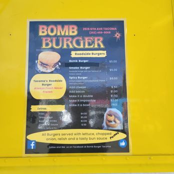 BOMB BURGER TACOMA - Updated July 2024 - 31 Photos & 19 Reviews - 2515 ...