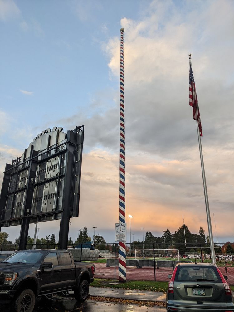 WORLD’S TALLEST BARBER POLE - Updated August 2024 - Main St, Forest ...