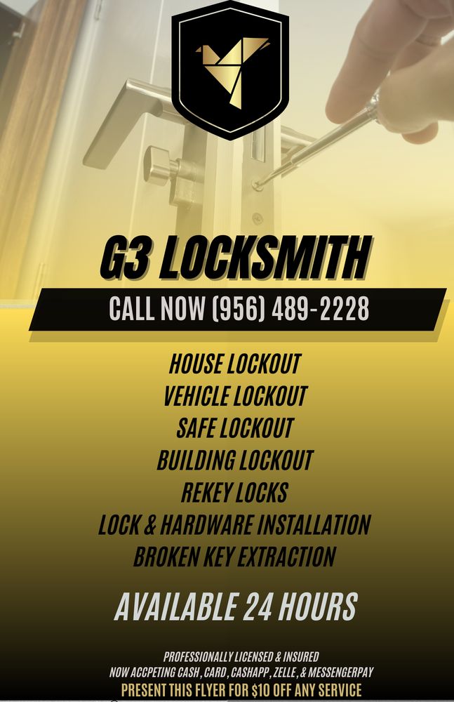 G3 LOCKSMITH - Updated December 2025 - Laredo, Texas - Keys ...