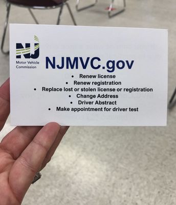 STATE OF NEW JERSEY MOTOR VEHICLE COMMISSION - Updated January 2026 ...