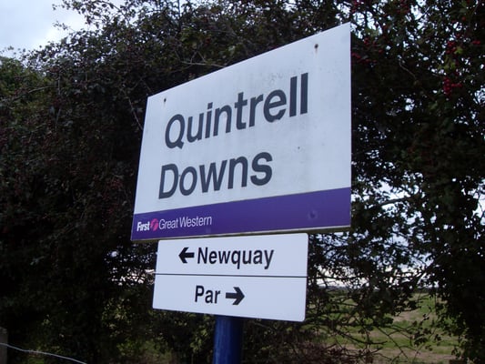 QUINTRELL DOWNS STATION - Newquay, Cornwall, United Kingdom - Train ...