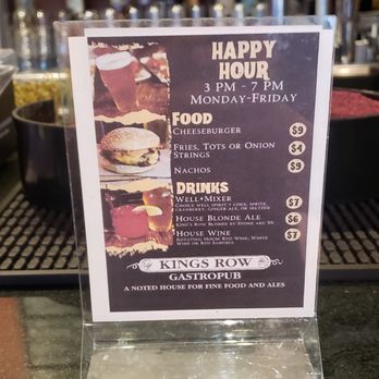 KINGS ROW GASTROPUB - Updated September 2025 - 1845 Photos & 1738 ...