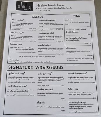 ALOHA SALADS - Updated December 2024 - 26 Photos & 23 Reviews - 46-056 ...