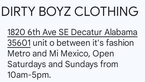DIRTY BOYZ CLOTHING - Updated December 2025 - 1820 6th Ave SE, Decatur ...