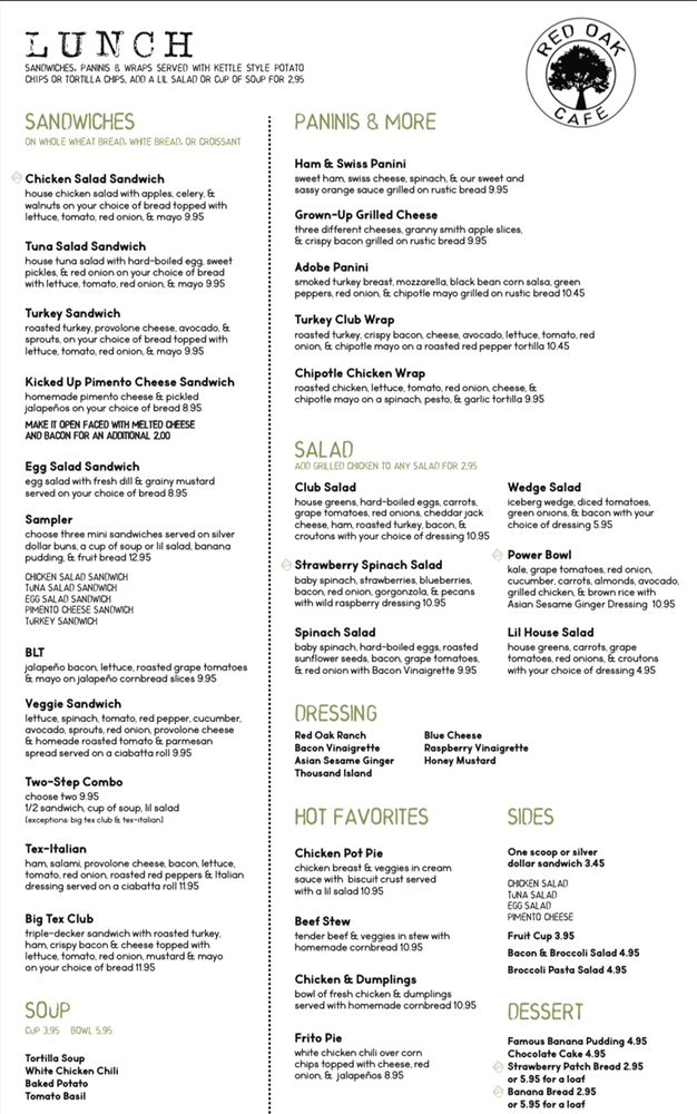 RED OAK CAFE - Updated September 2025 - 280 Photos & 291 Reviews - 1200 ...