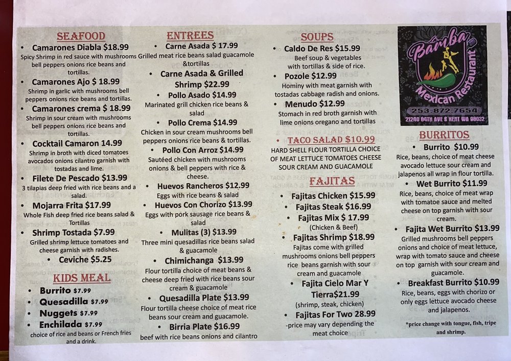 LA BAMBA - Updated April 2025 - 40 Photos & 79 Reviews - 21240 84th Ave ...