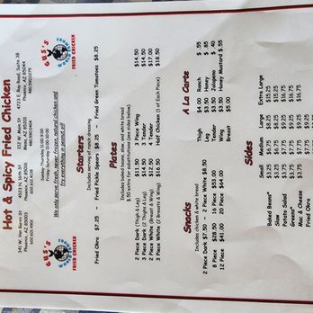 GUS’S WORLD FAMOUS FRIED CHICKEN - CAMELBACK - Updated November 2024 ...