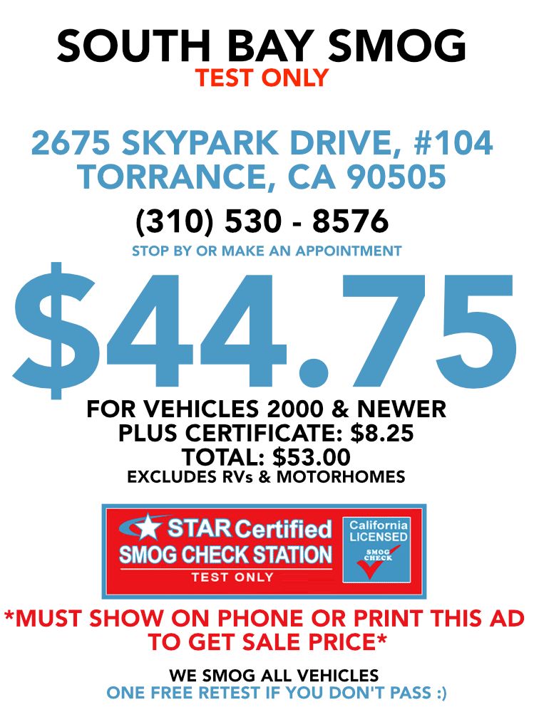 SOUTH BAY SMOG CHECK CENTER - Updated May 2026 - 59 Photos & 277 ...