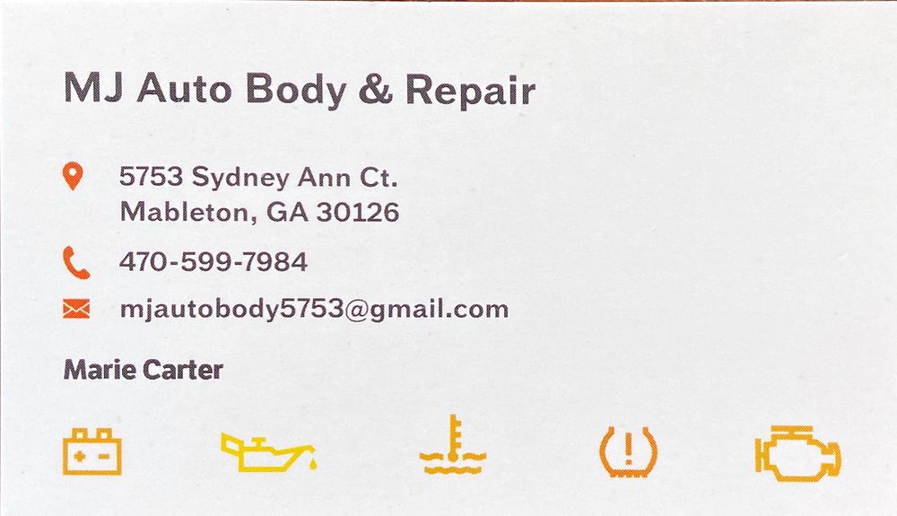 MJ AUTO BODY & REPAIR - Request a Quote - 5753 Sydney Ann Ct, Mableton ...