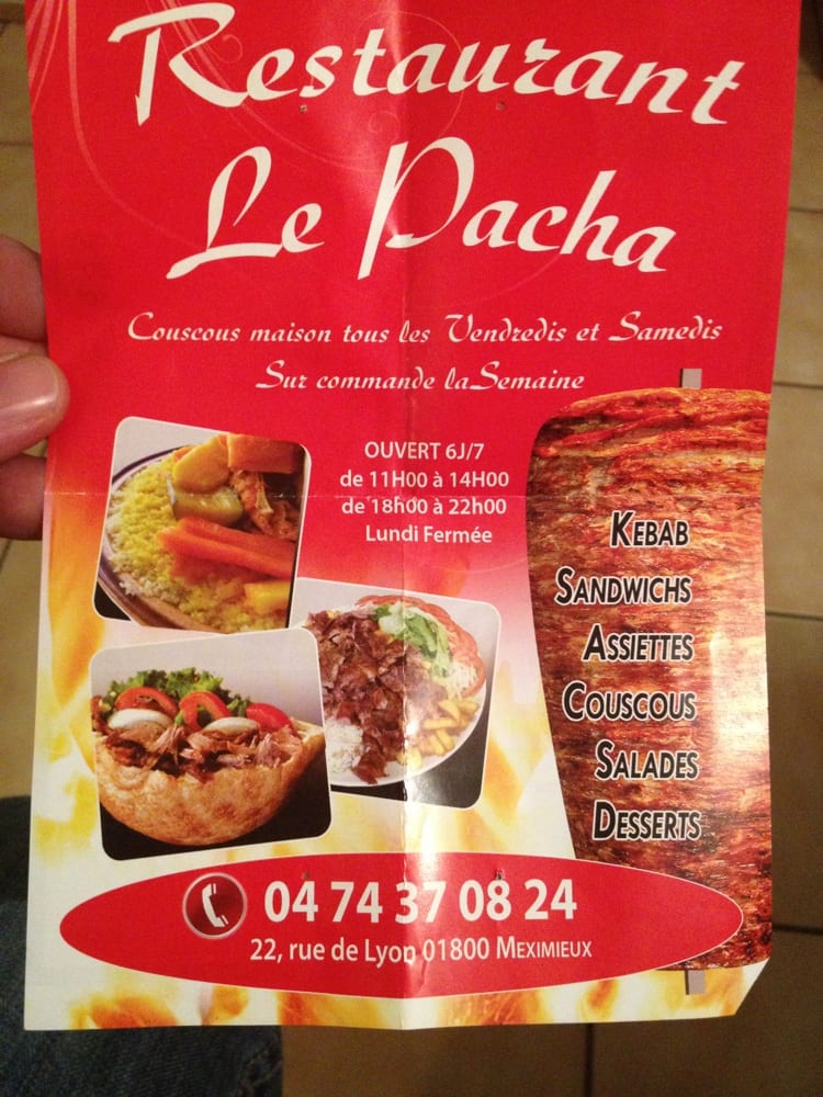RESTAURANT LE PACHA - 22 route de Lyon, Meximieux, Ain, France - Yelp