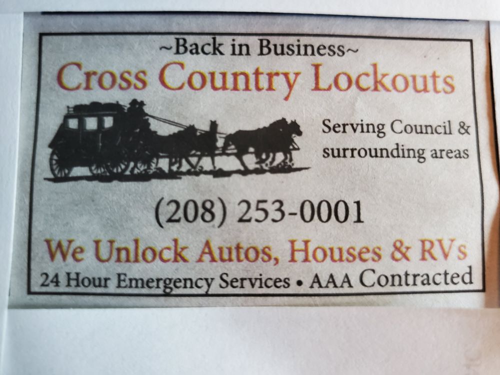 CROSS COUNTRY LOCK & KEY - Updated February 2025 - 2039 Missman Rd ...