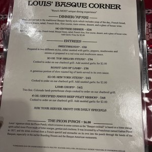LOUIS’ BASQUE CORNER - 459 Photos & 470 Reviews - 301 E 4th St, Reno ...
