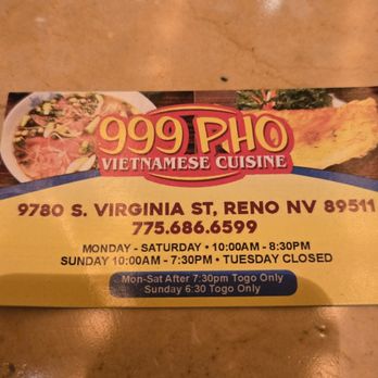 999 PHO - Updated November 2025 - 1552 Photos & 995 Reviews - 9780 S ...