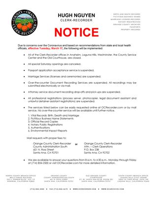 ORANGE COUNTY CLERK-RECORDER - Updated June 2025 - 51 Photos & 109 ...