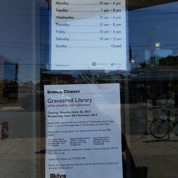 BROOKLYN PUBLIC LIBRARY - GRAVESEND LIBRARY - Updated October 2025 ...