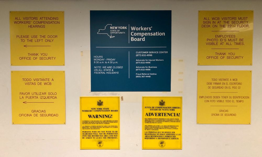 NEW YORK WORKERS’ COMPENSATION BOARD - 111 Livingston St, Brooklyn, New ...