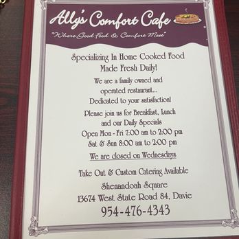 ALLY’S COMFORT CAFE - Updated December 2025 - 491 Photos & 690 Reviews ...
