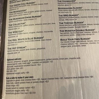 BOOKMAKERS BURGERS BOURBON BREWS - Updated October 2025 - 173 Photos ...