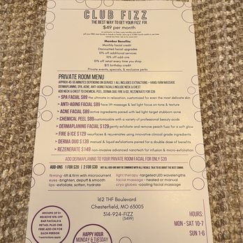 FIZZ FACIAL BAR ST. LOUIS - Updated August 2025 - 52 Photos & 20 ...