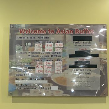 ASIAN BUFFET - Updated July 2024 - 83 Photos & 62 Reviews - 1514 W ...