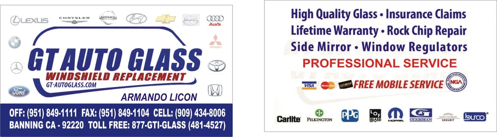 GT ONE AUTO GLASS - Updated April 2025 - 16 Photos - 1336 N Mount ...
