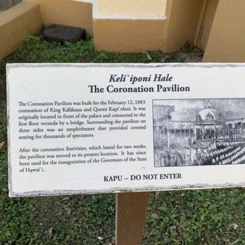 THE CORONATION PAVILLION - KELI’IPONI HALE - 364 South King St ...