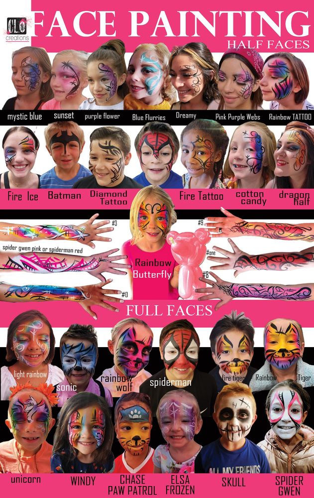 CLO CREATIONS FACE PAINTING - Updated August 2025 - 48 Photos ...