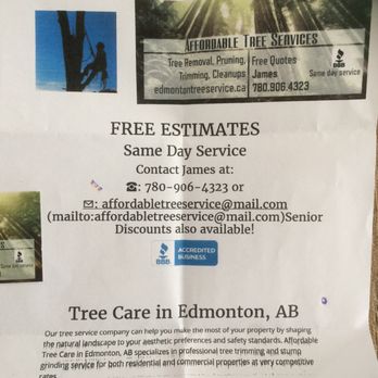 AFFORDABLE TREE CARE - Updated December 2025 - Edmonton, Alberta - Tree ...