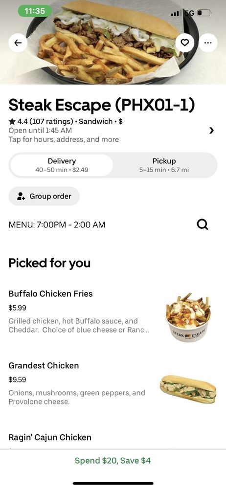 STEAK ESCAPE - Updated July 2025 - 5000 S Arizona Mills Cir, Tempe ...