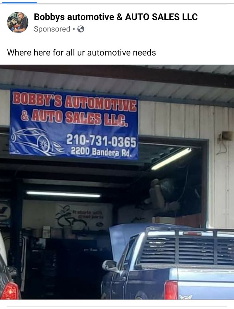 BOBBY’S AUTOMOTIVE AND AUTO SALES - Updated October 2024 - 2200 Bandera ...