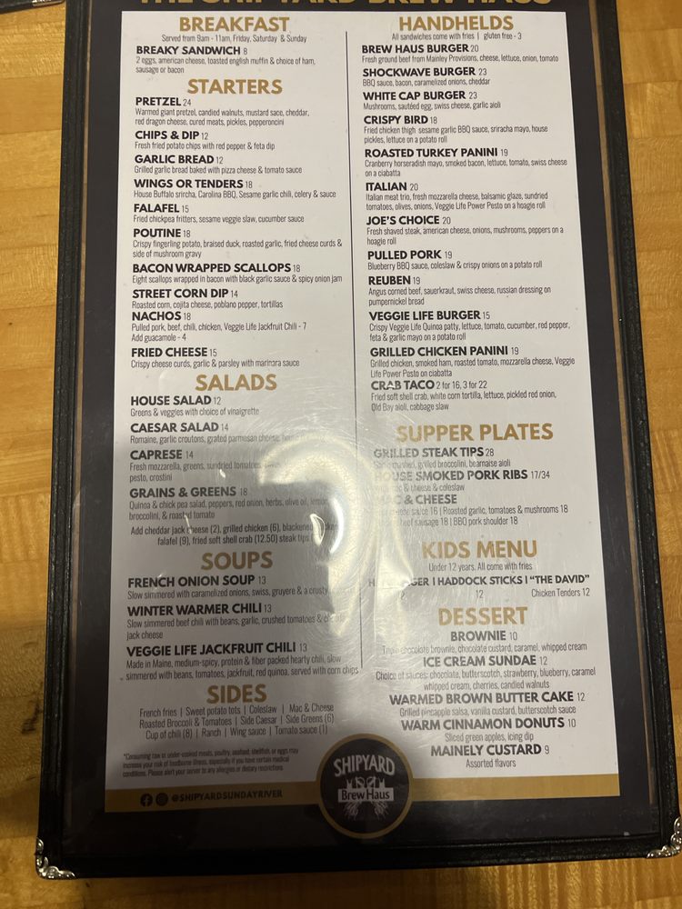 SHIPYARD BREW HAUS - SUNDAY RIVER - Updated December 2025 - 22 Photos ...