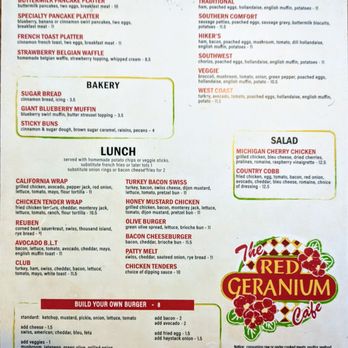 THE RED GERANIUM CAFE - Updated December 2025 - 69 Photos & 105 Reviews ...