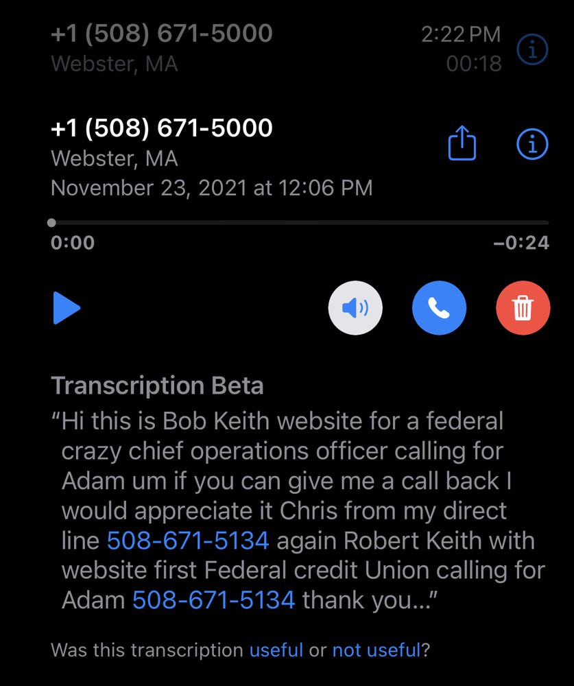 WEBSTER FIRST FEDERAL CREDIT UNION - WINTHROP MA - Updated January 2026 ...