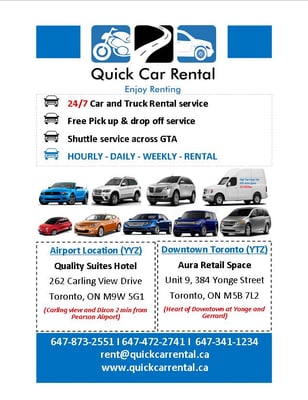QUICK CAR RENTAL - Updated September 2025 - 384 Yonge Street, Toronto ...
