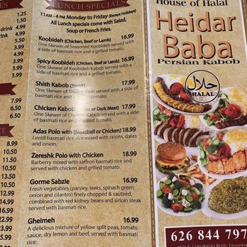 HEIDAR BABA - Updated August 2025 - 604 Photos & 732 Reviews - 1511 E Colorado Blvd, Pasadena ...