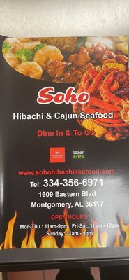 SOHO HIBACHI & CAJUN SEAFOOD - Updated April 2026 - 1609 Eastern Blvd ...