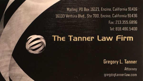 THE TANNER LAW FIRM - 16133 Ventura Blvd, Los Angeles, California ...