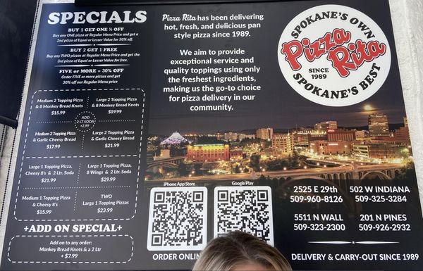 PIZZA RITA - Updated December 2025 - 2605 E 29th Ave, Spokane ...