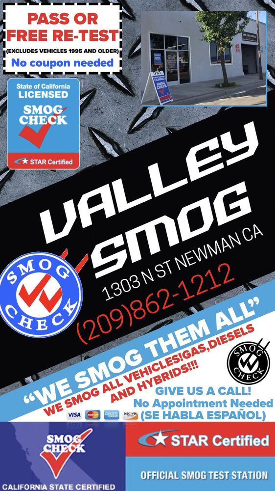 VALLEY SMOG - Updated May 2026 - 22 Reviews - 1303 N St, Newman ...